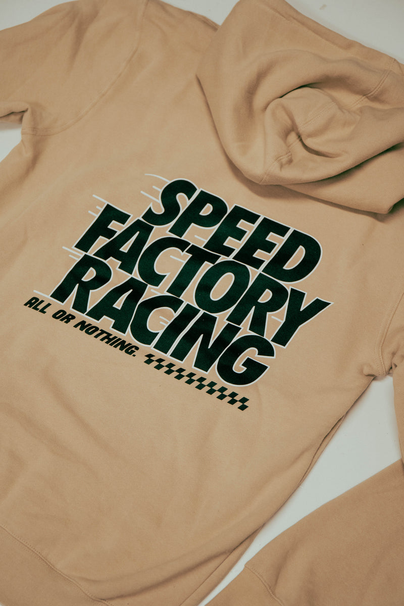 SpeedFactory Racing "All or Nothing" Hoodie (Sandstone ...