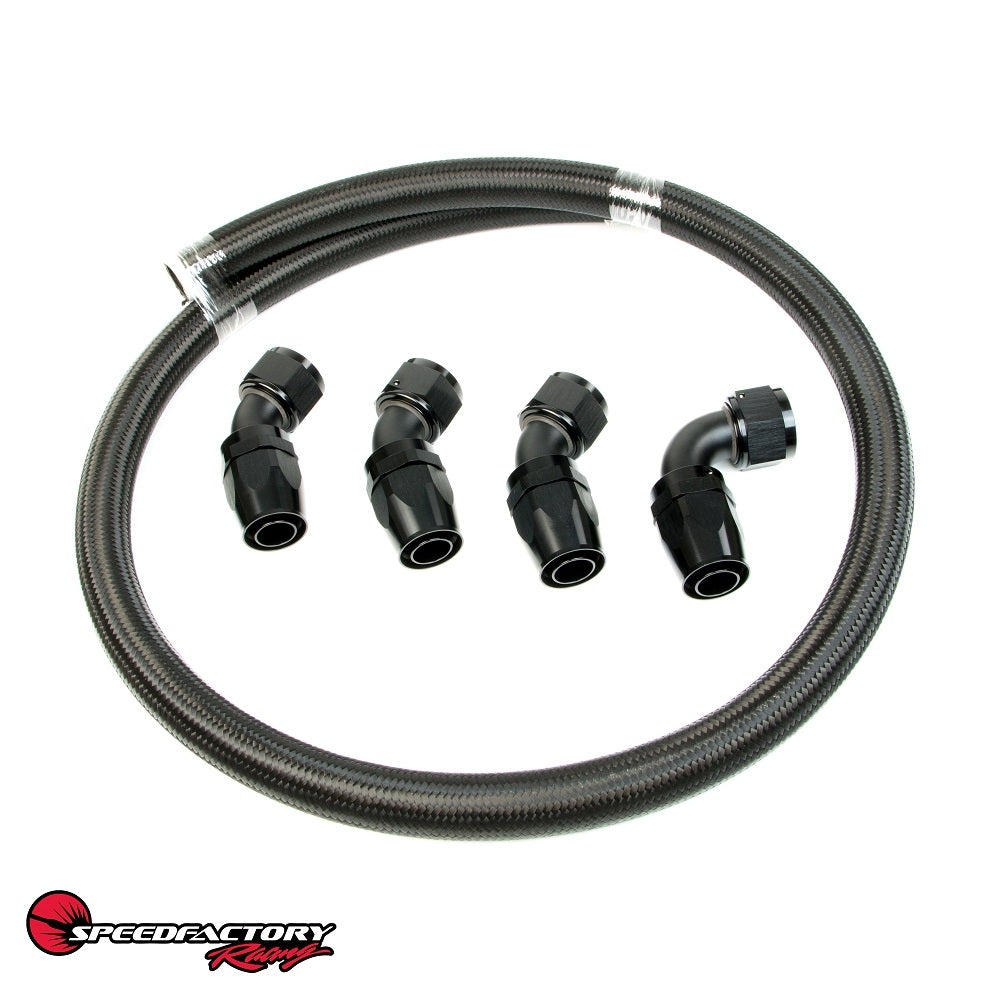 SpeedFactory Racing Tucked Radiator -16 AN Hose and Fitting Kit For K ...