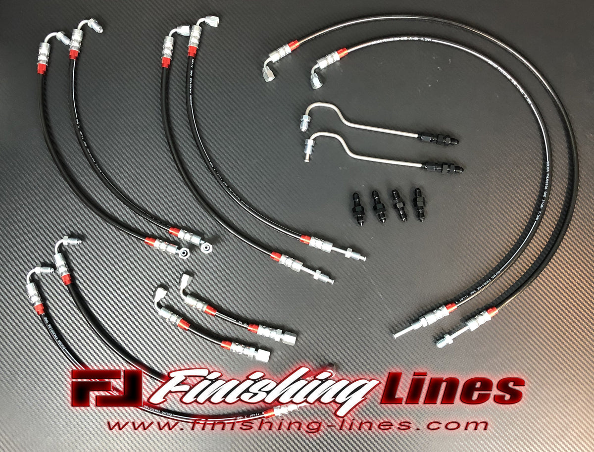 Finishing Lines EG Full Tuck Brake Line Kit (stock master cylinder set ...