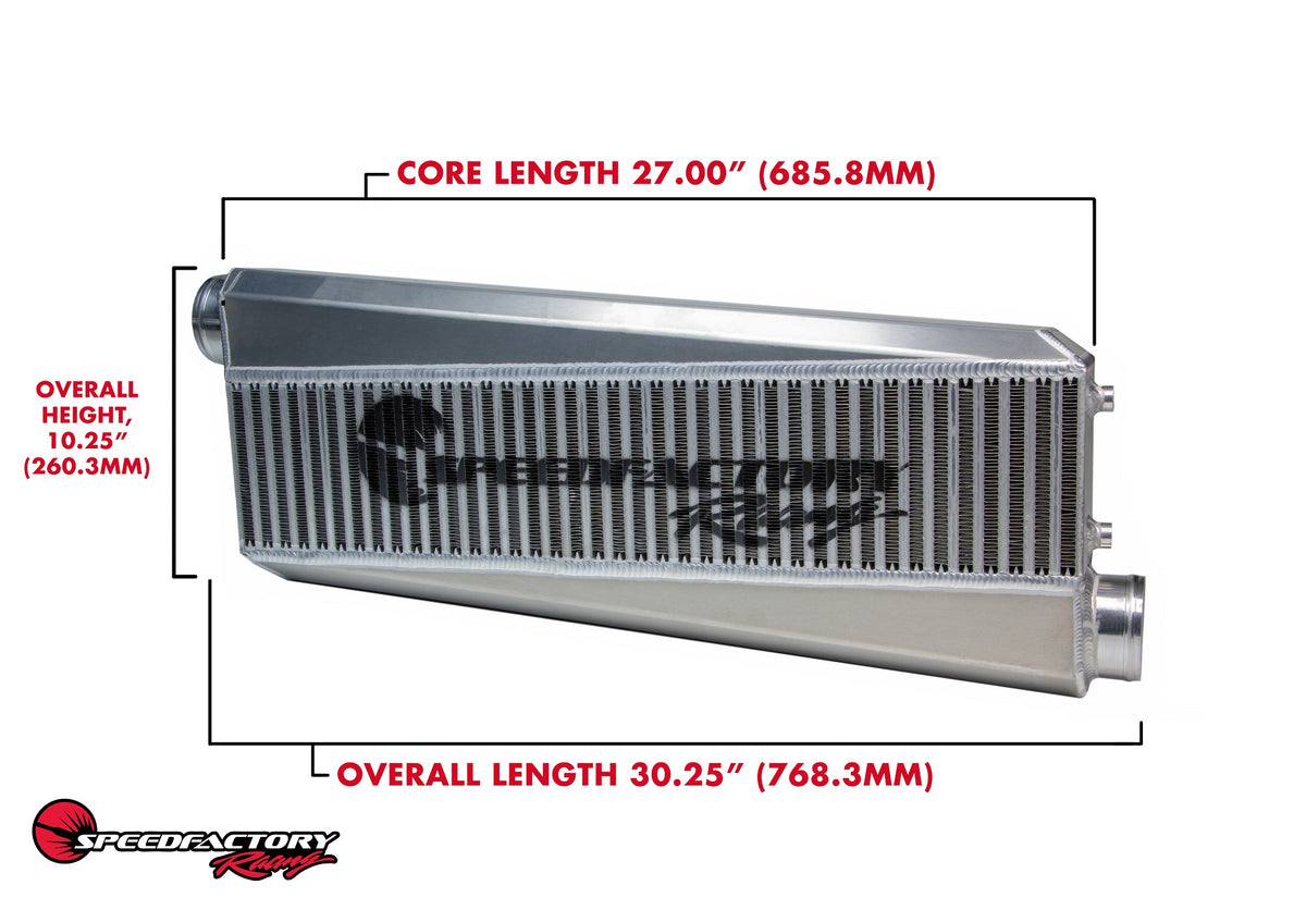 SpeedFactory Racing HP Vertical Flow Intercooler (K-Series, 1000HP) Op ...