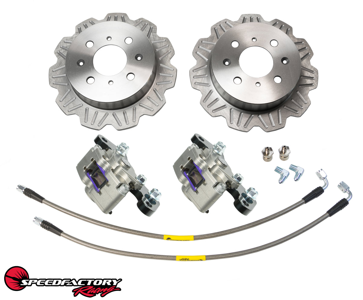 SpeedFactory Racing AWD / FWD Lightweight Rear Staging Brakes Kit ...