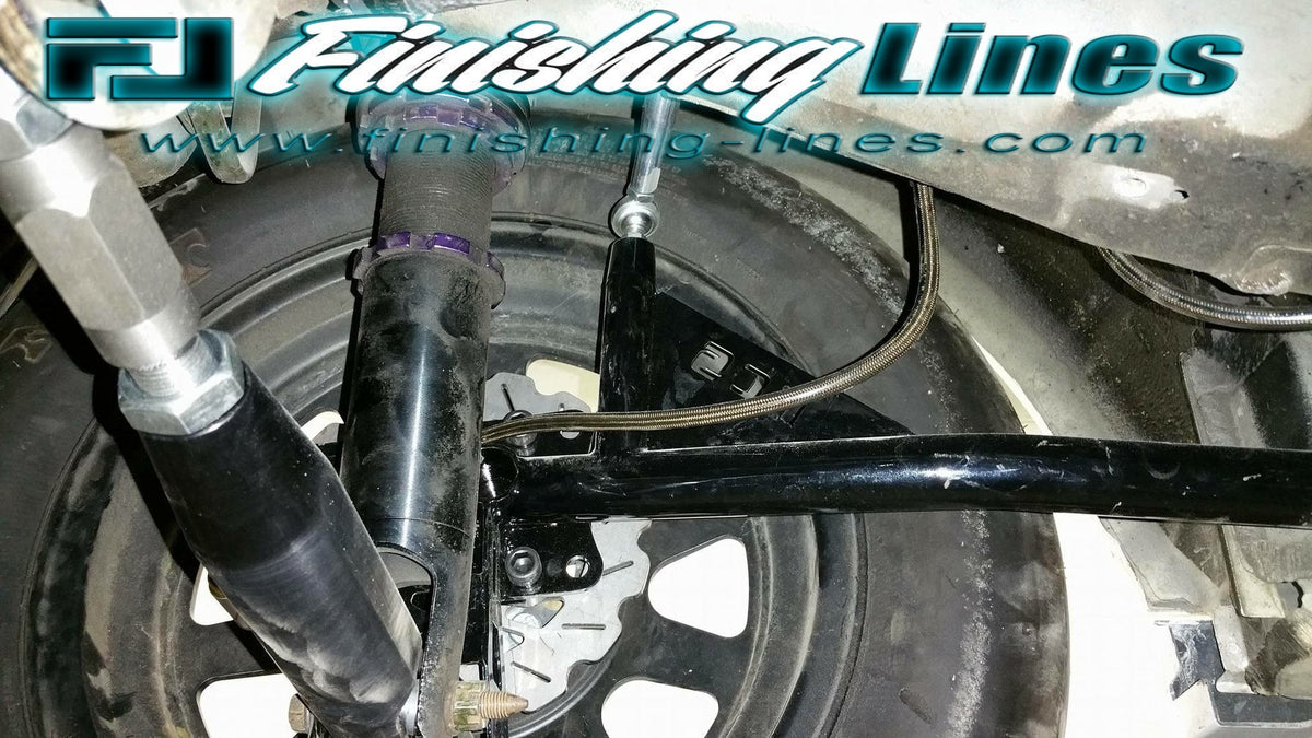 Finishing Lines EG/DC/EK Rear Caliper Hose Kit for Tubular Trailing Ar ...