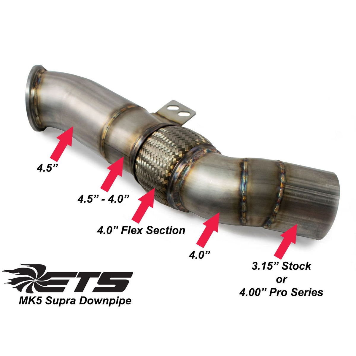 Extreme Turbo Systems - ETS 2020+ Toyota Supra Downpipe ...