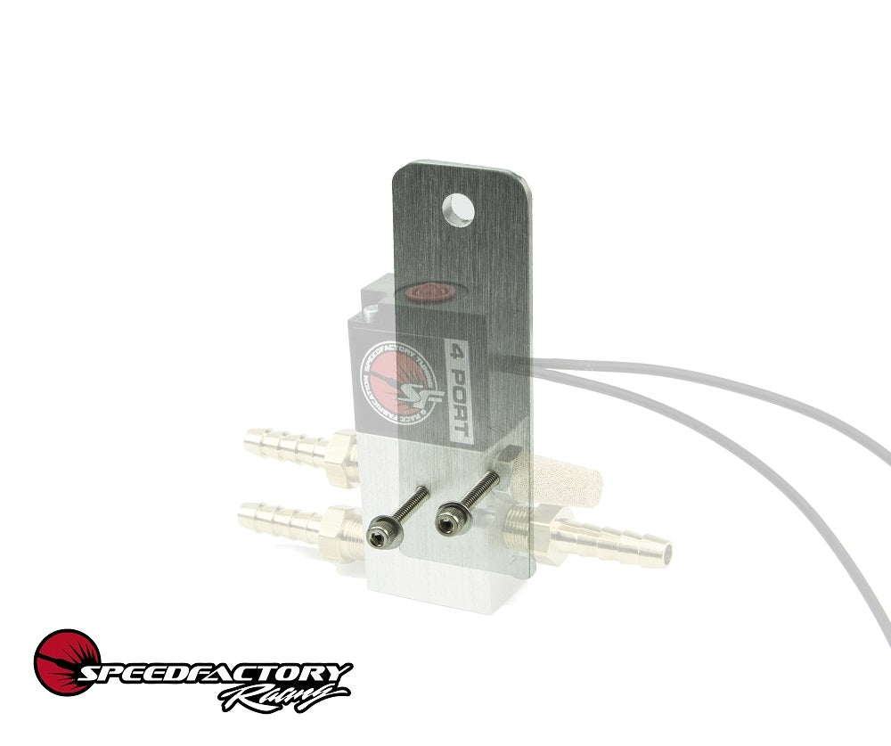 SpeedFactory Racing 3-Port Boost Control Solenoid Mounting Bracket wit ...
